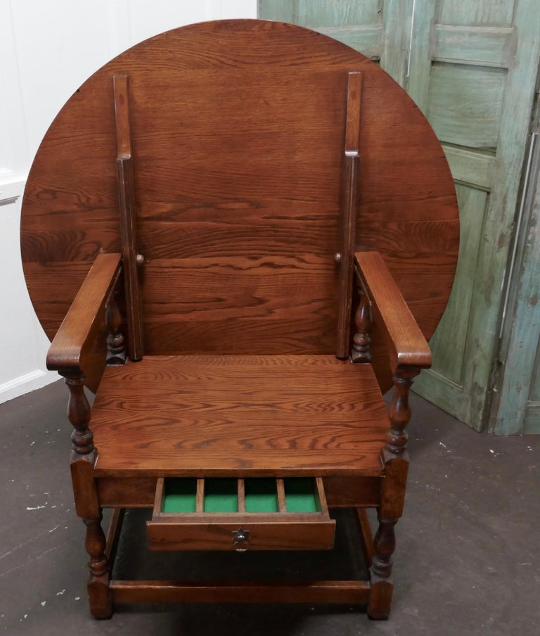 Golden Oak Monks Bench, Settle Metamorphic Hall Table For Sale at 1stDibs