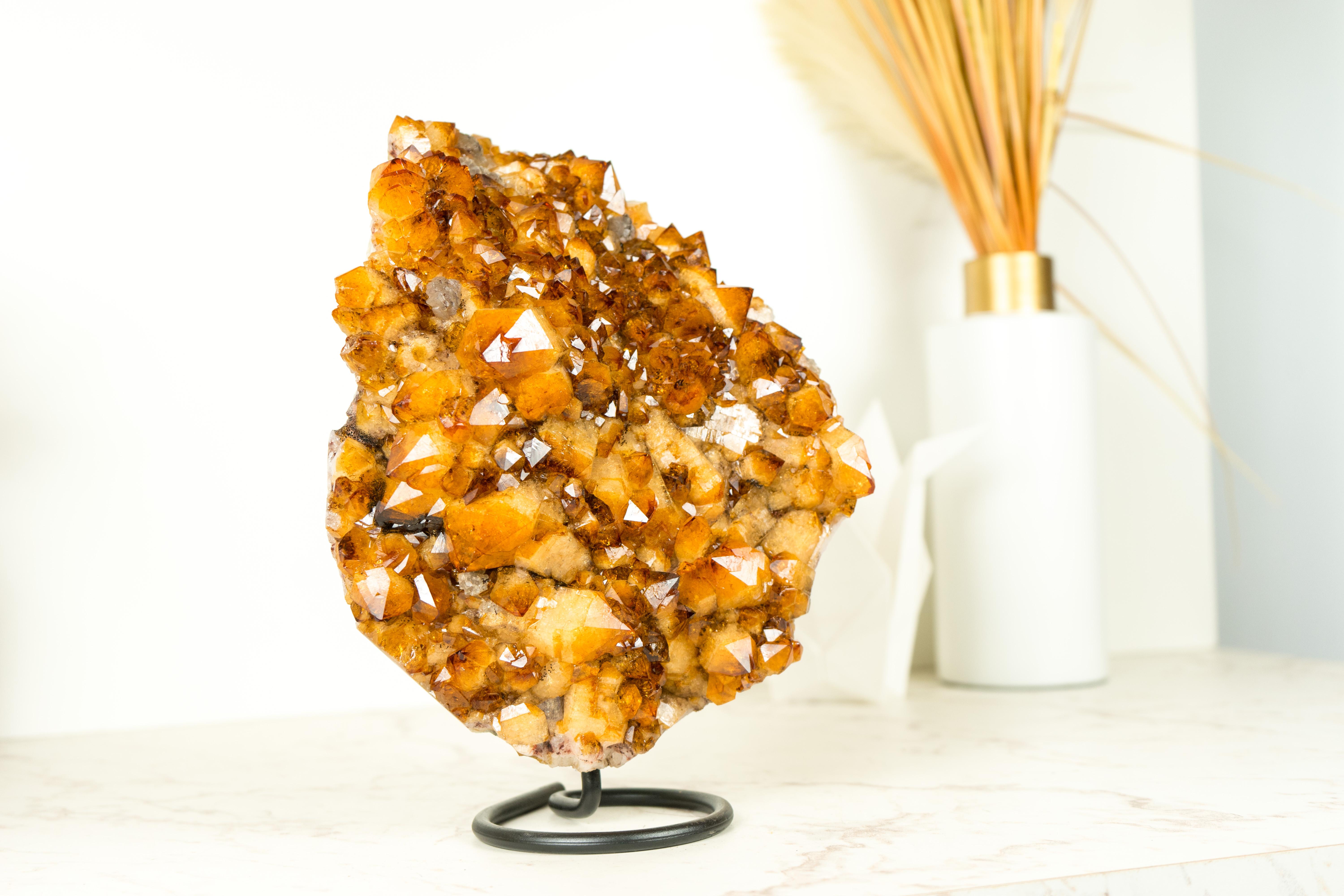 Golden Orange Citrine Cluster Formed as a Citrine Flower For Sale at ...