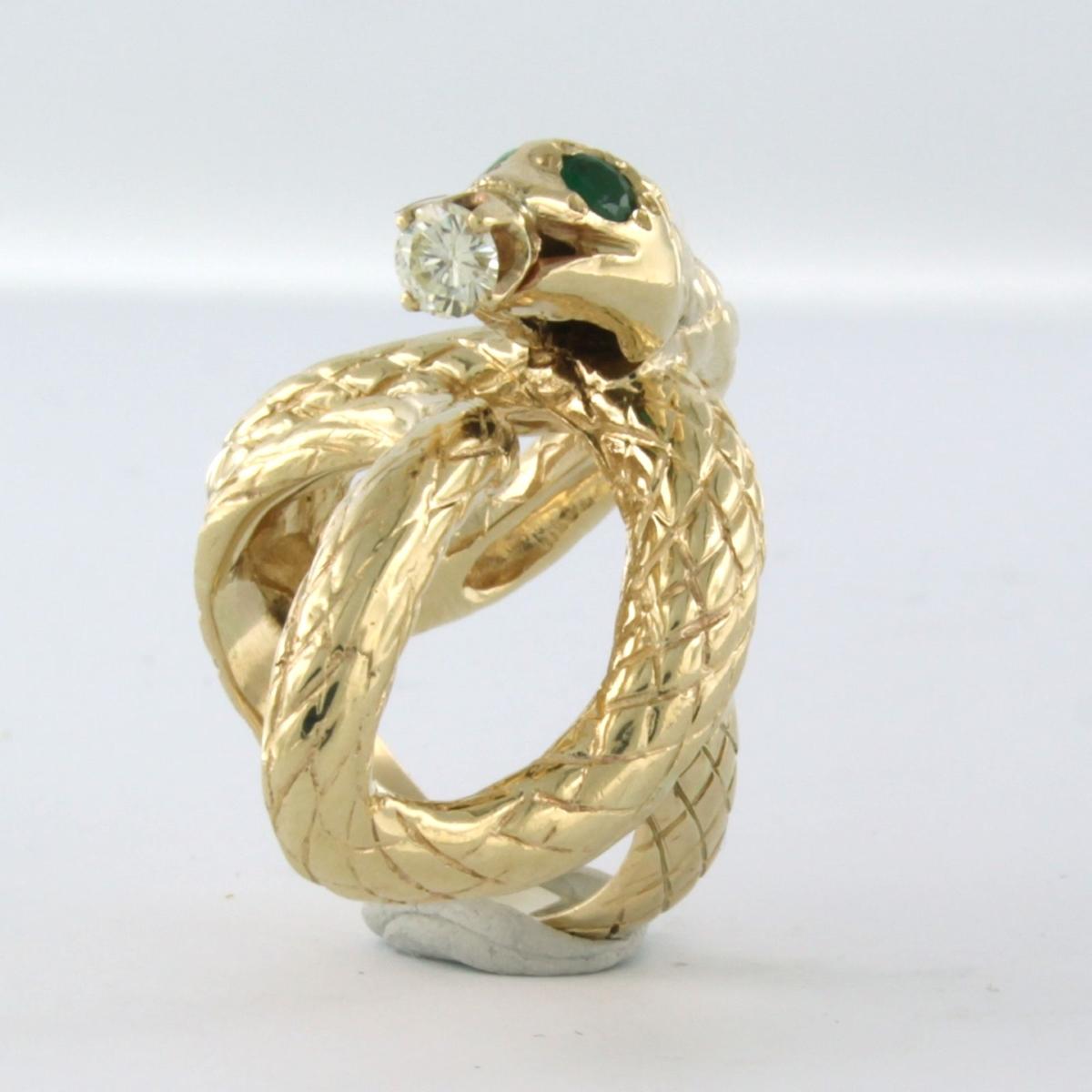 Golden Snake Ring For Sale at 1stDibs