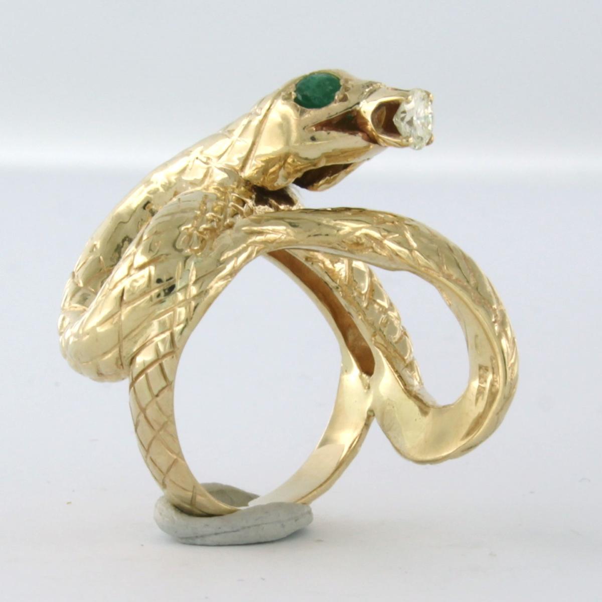 Golden Snake Ring For Sale at 1stDibs