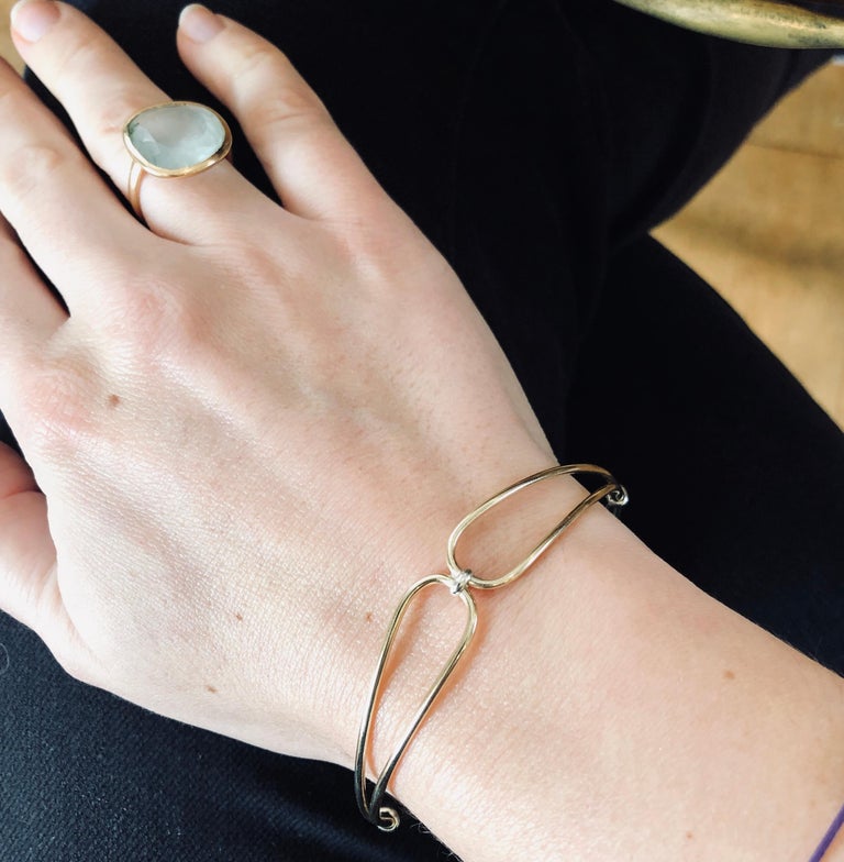 Timeless 9 Karat Yellow Gold Wire Solid Bangle For Sale (Free Shipping ...