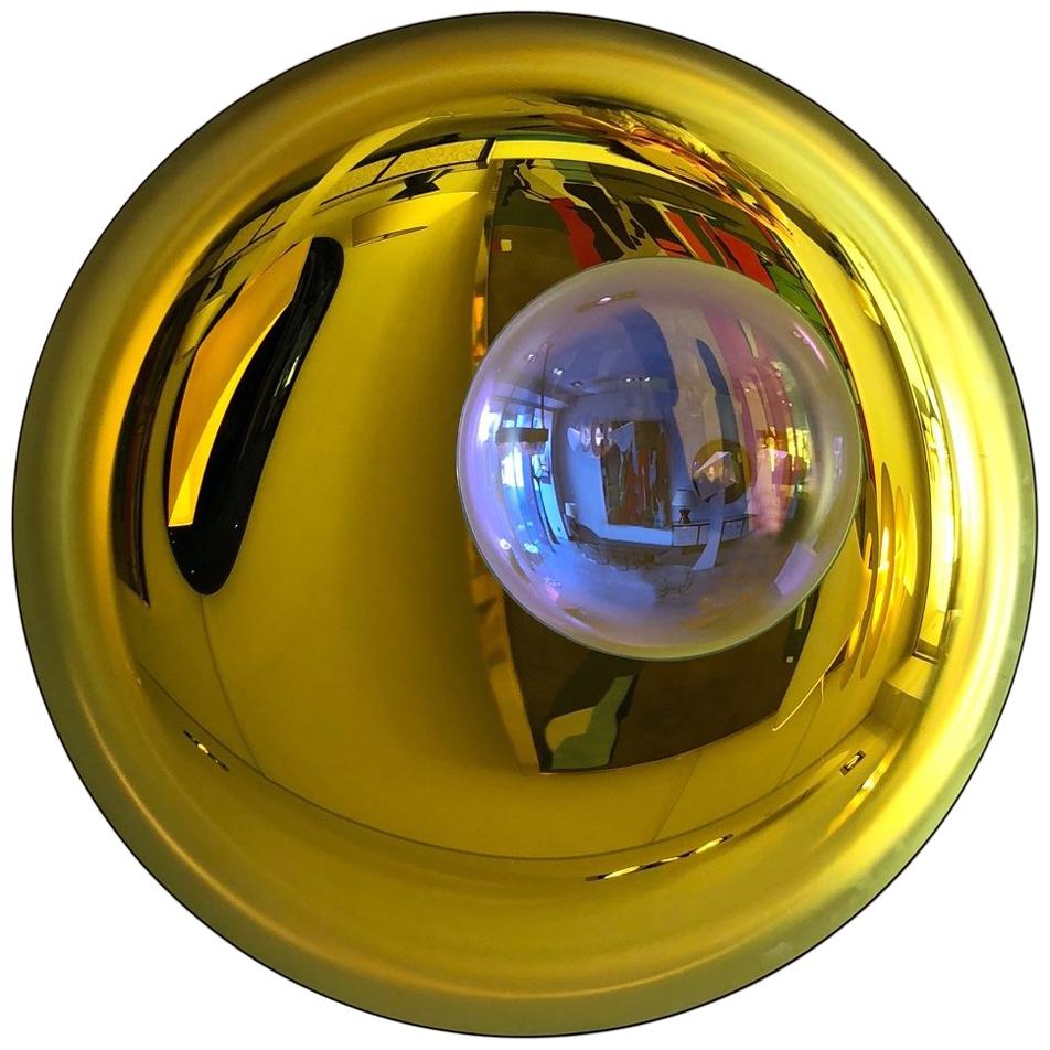 Large Yellow Concave Mirror One of a Kind by Christophe Gaignon at ...