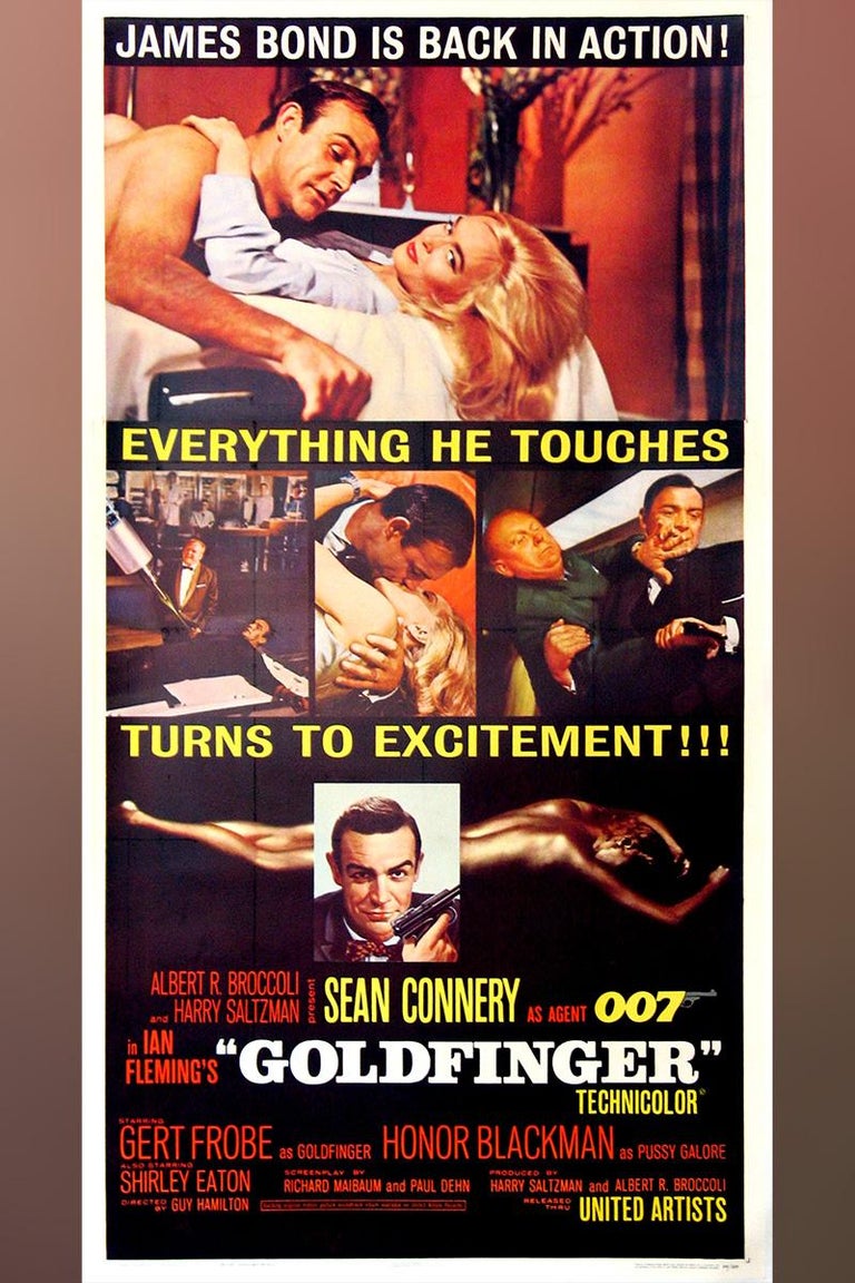 Affiche Goldfinger, 1964, Affiche En vente sur 1stDibs