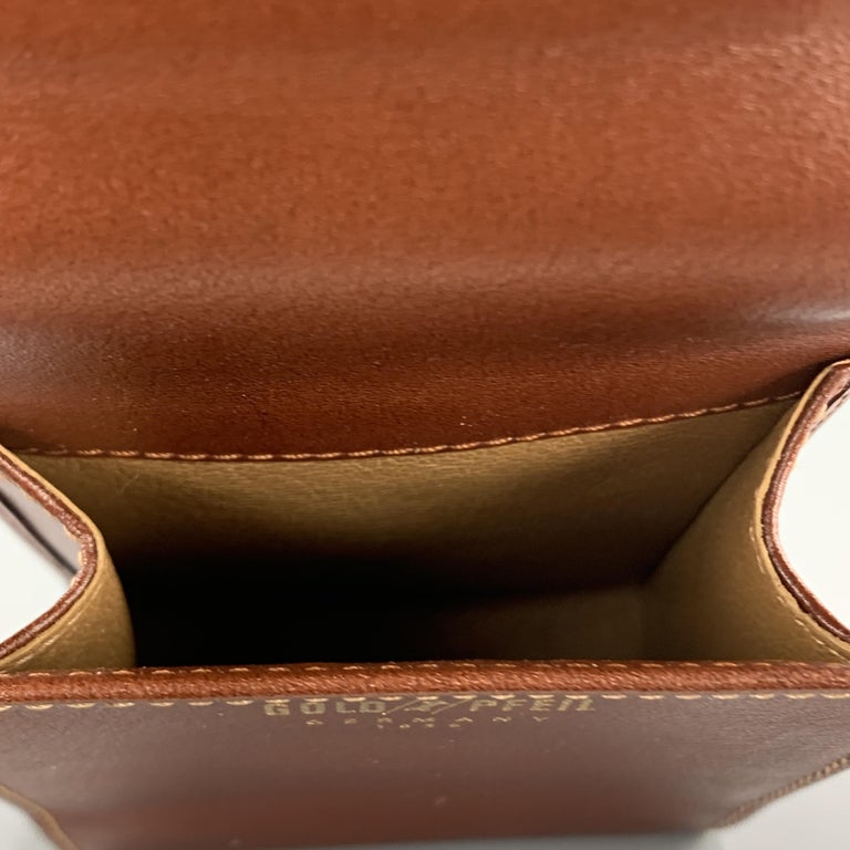 GOLDPFEIL Tan Brown Leather Magnetic Flap Case For Sale at 1stDibs