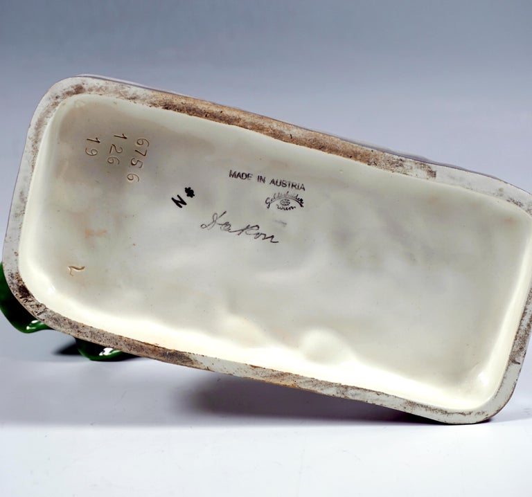 Goldscheider Art Déco Figurine, Lady In Coat With Setter, by Stephan ...