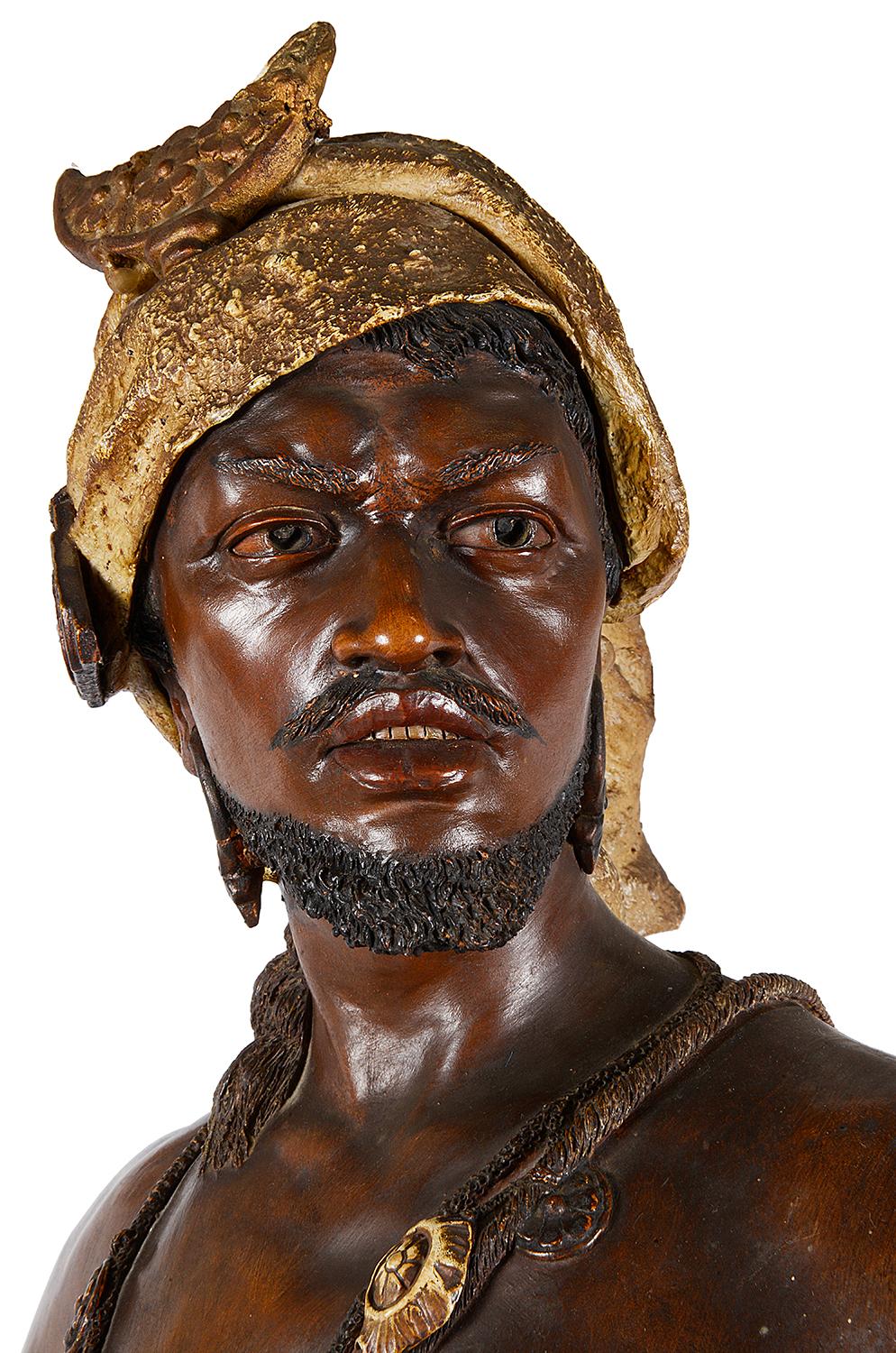 Goldscheider Terracotta Statue of Arab Water Carrier, 19th Century For ...