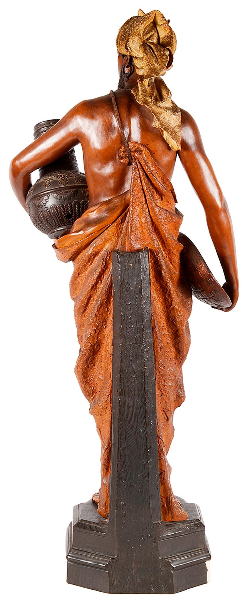 Goldscheider Terracotta Statue of Arab Water Carrier, 19th Century For ...