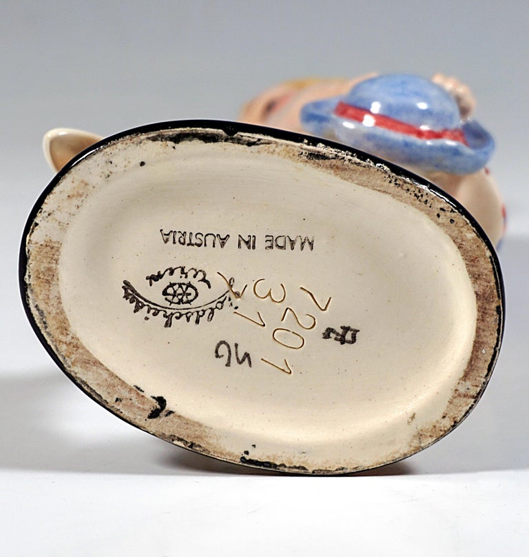 Goldscheider Vienna Figurine, Girl with Rabbit, by Claire Weiss, circa ...