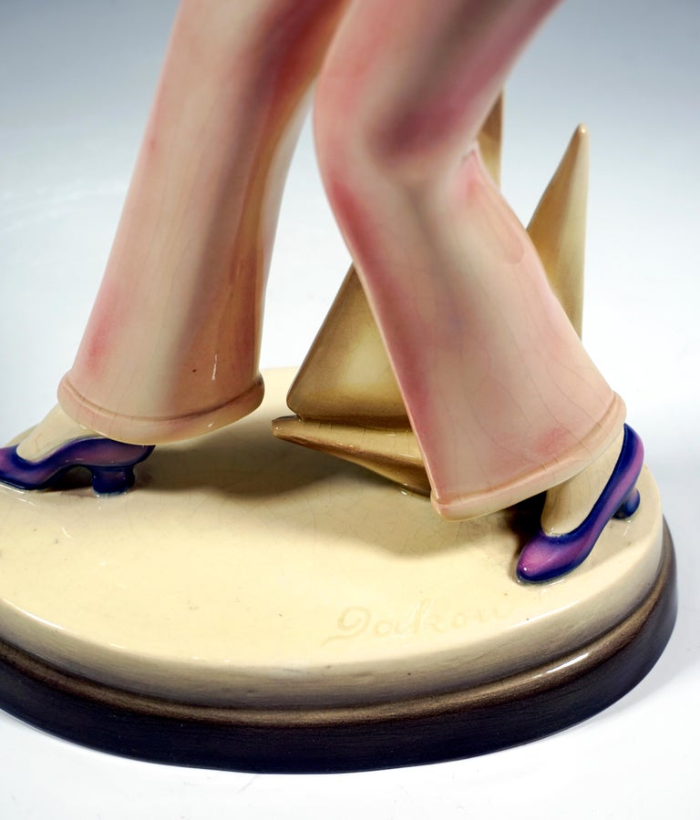 Goldscheider Vienna 'Sailor Dance', Dancer in Sailor Costume, by Dakon ...