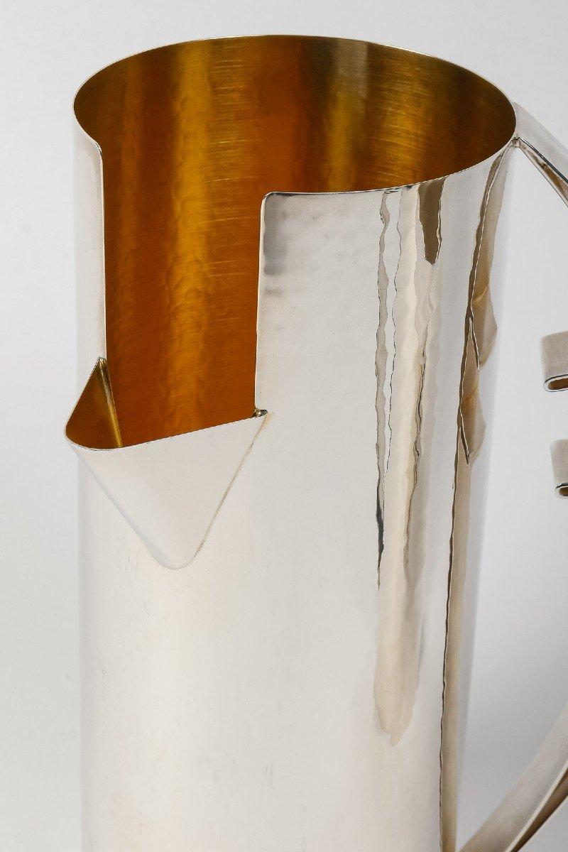 GOLDSMITH : CARLO SCARPA - Two 20th Century Solid Silver Pitchers For ...