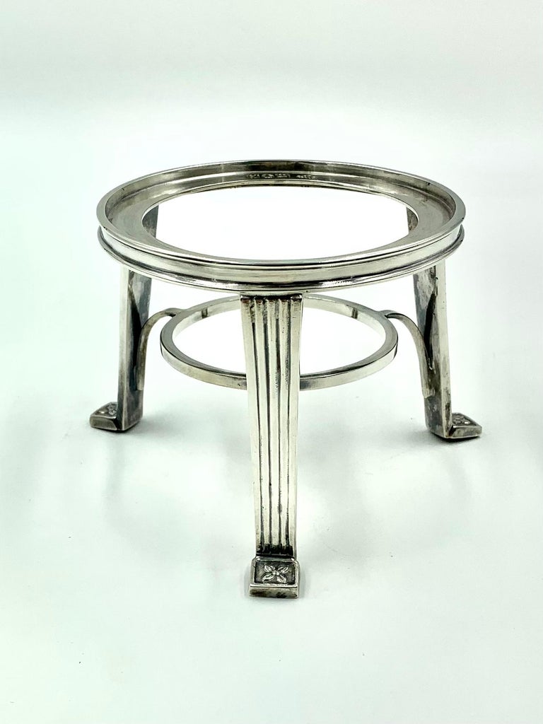 Goldsmiths and Silversmiths Sterling Silver Spirits Warmer For Sale at ...