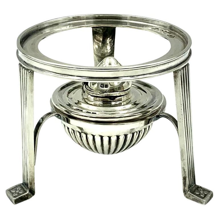 Goldsmiths and Silversmiths Sterling Silver Spirits Warmer For Sale at ...
