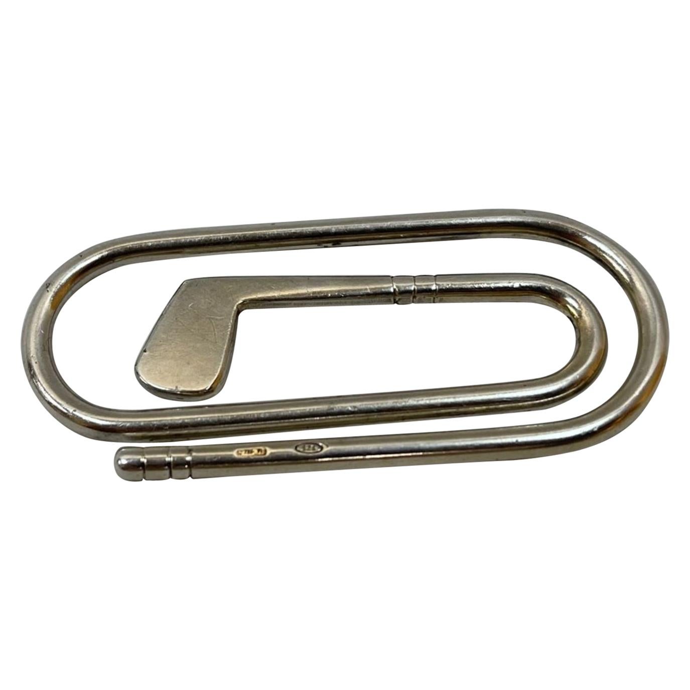 Hermes Sterling Silver Saint Christopher Key Chain at 1stDibs | st ...