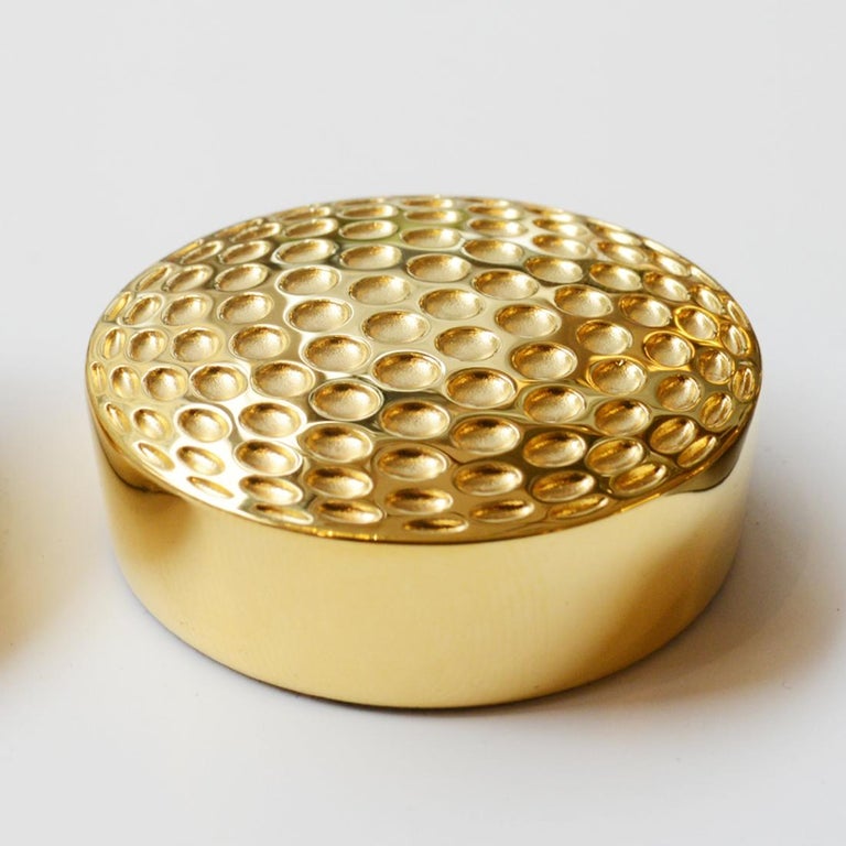 Golf Gold Paperweight For Sale at 1stDibs