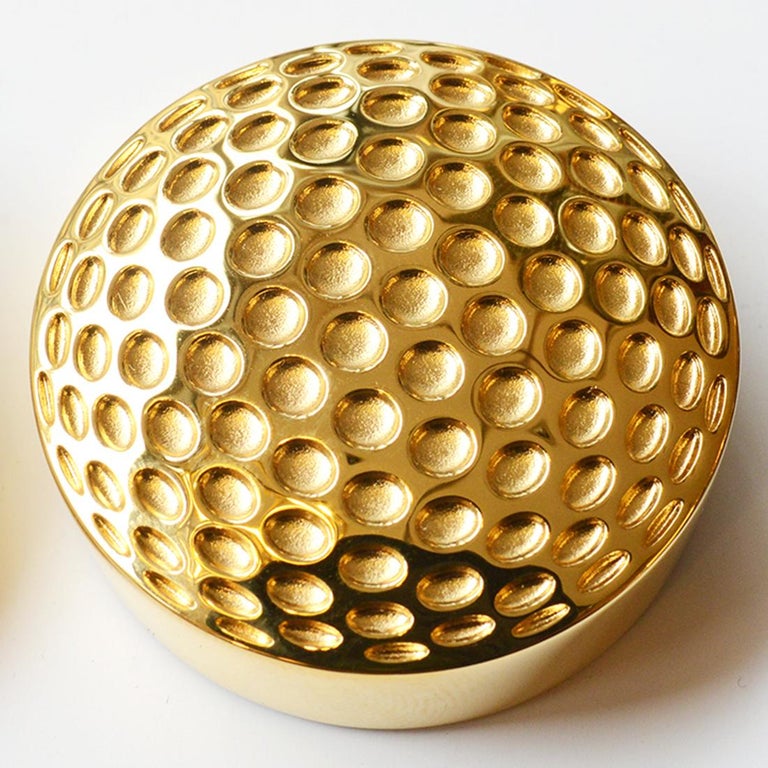 Golf Gold Paperweight For Sale at 1stDibs