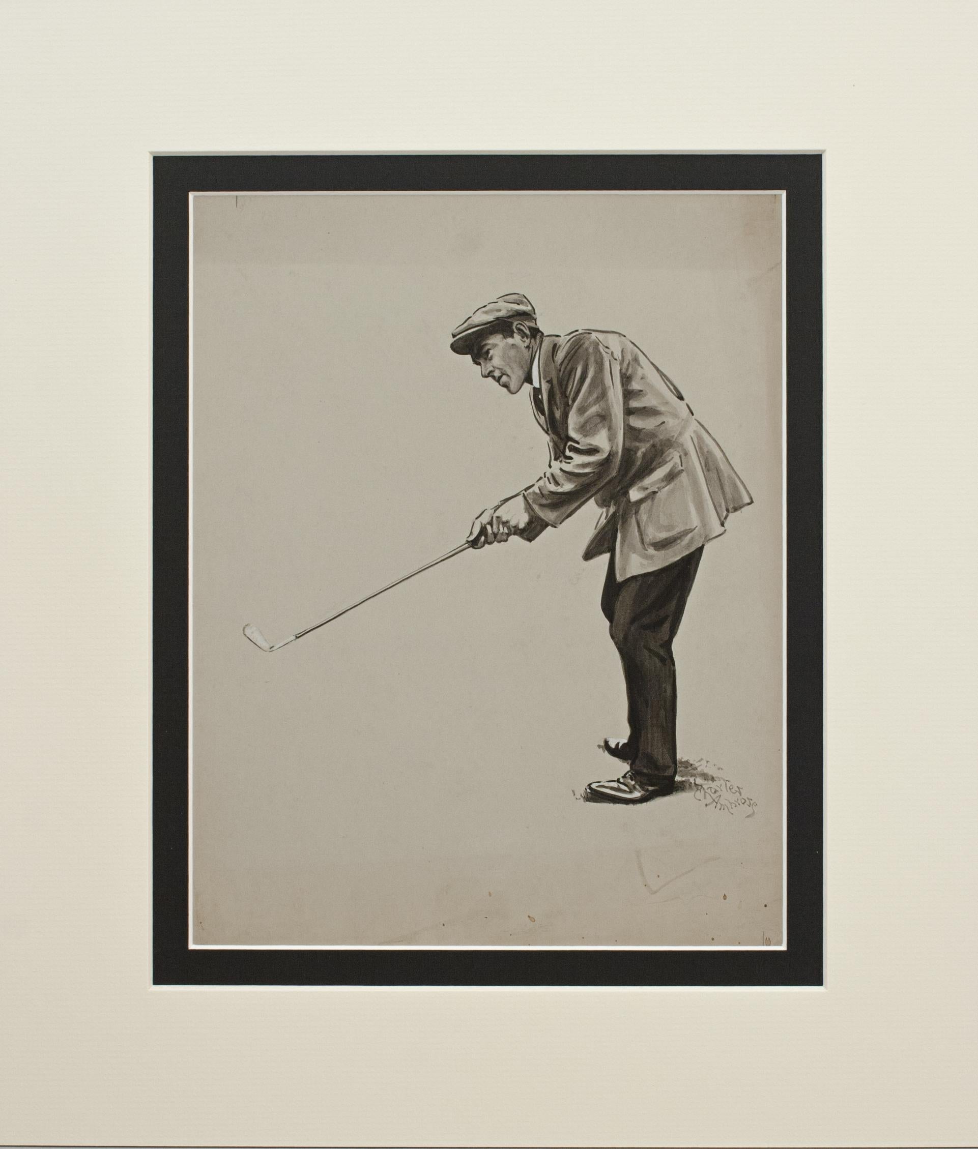 Golf Painting by Charles Ambrose For Sale at 1stDibs
