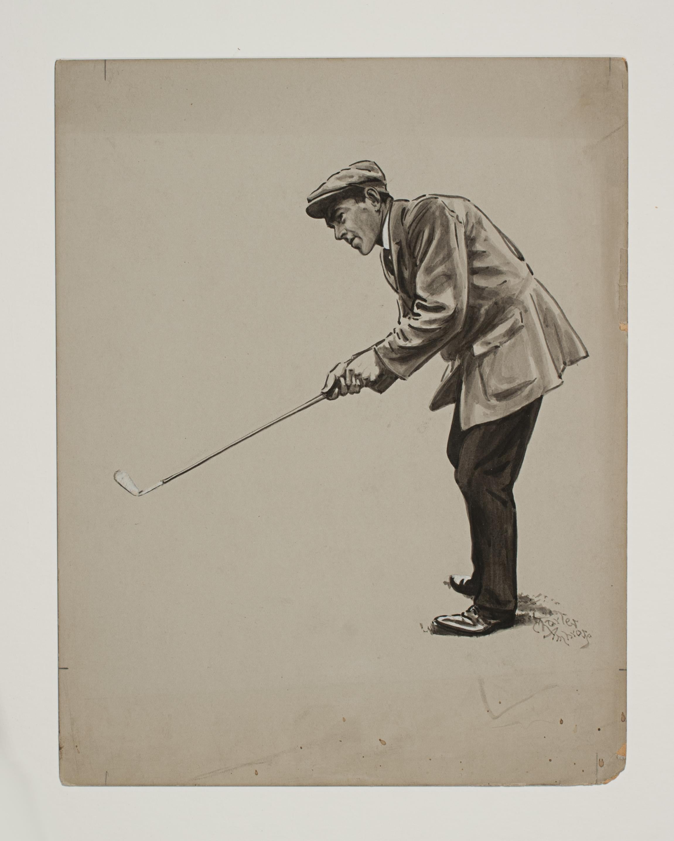 Golf Painting by Charles Ambrose For Sale at 1stDibs