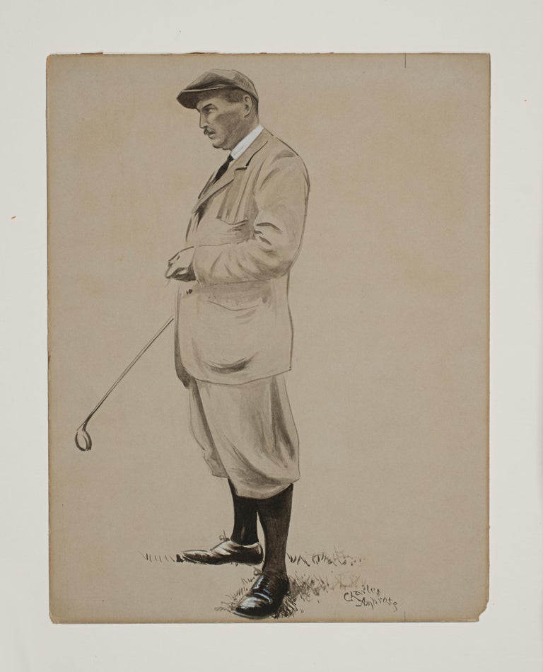 Golf Painting by Charles Ambrose, Framed For Sale at 1stDibs