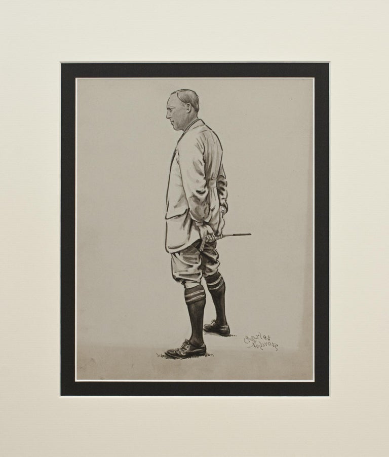 Golf Painting by Charles Ambrose of G.L Mellin For Sale at 1stDibs