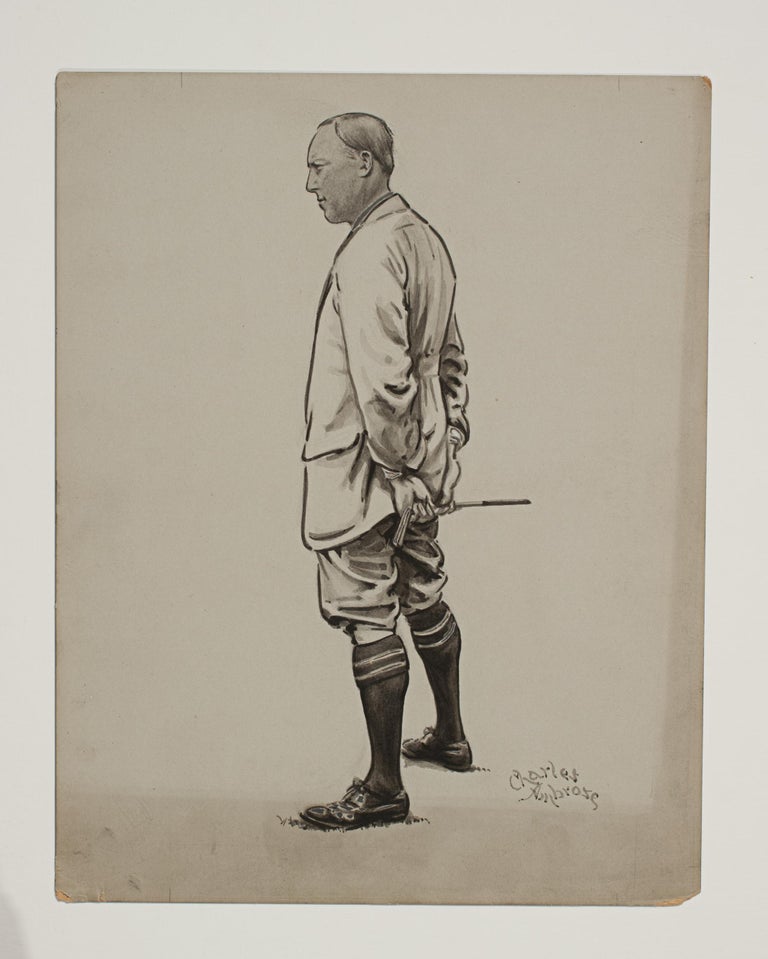 Golf Painting by Charles Ambrose of G.L Mellin For Sale at 1stDibs