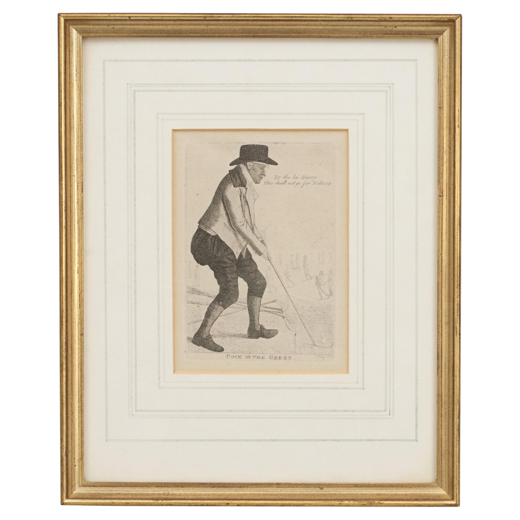 Golf Print, Cock of the Green - Alexander Mckellar For Sale at 1stDibs