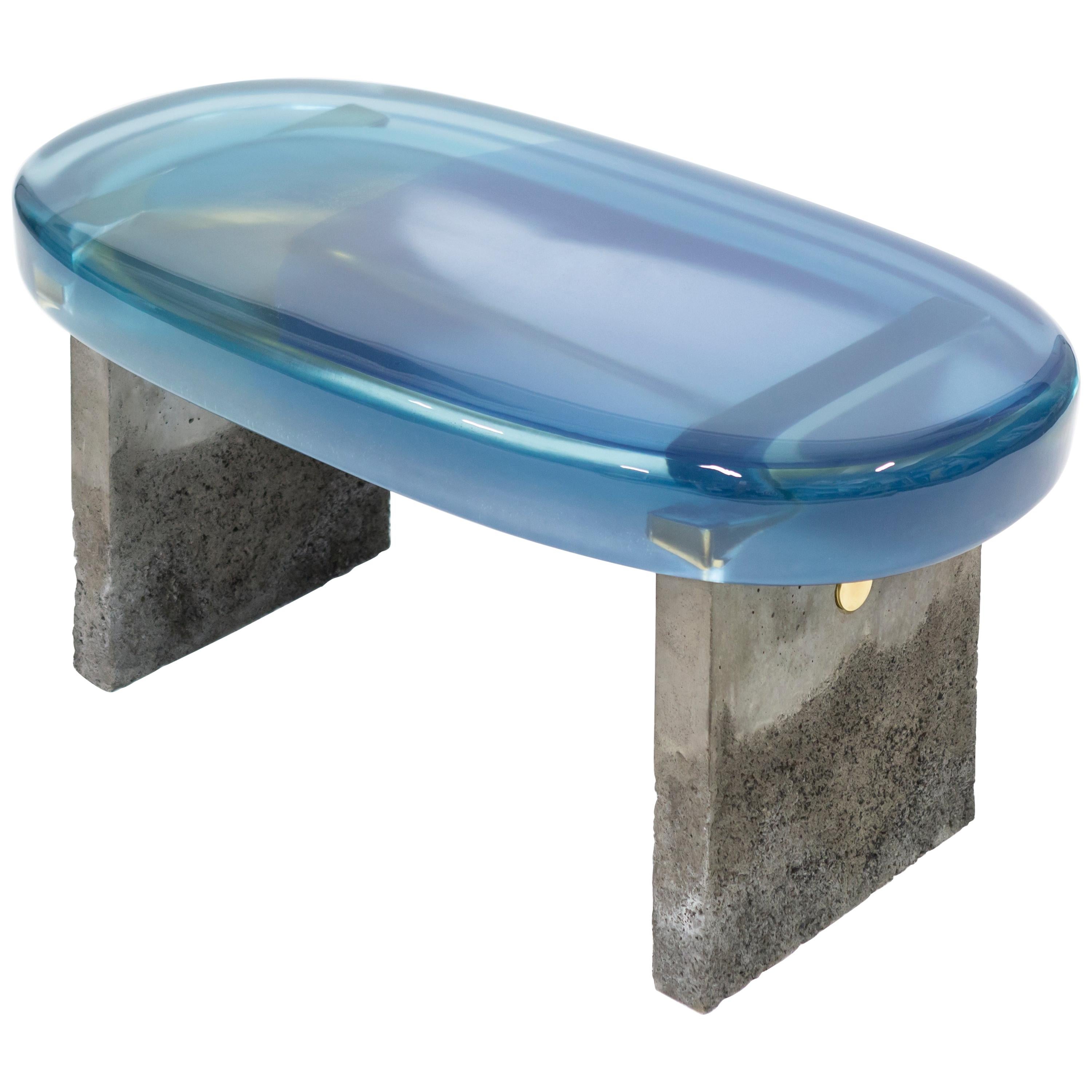 Isola Glass Bench by Brajak Vitberg For Sale at 1stDibs