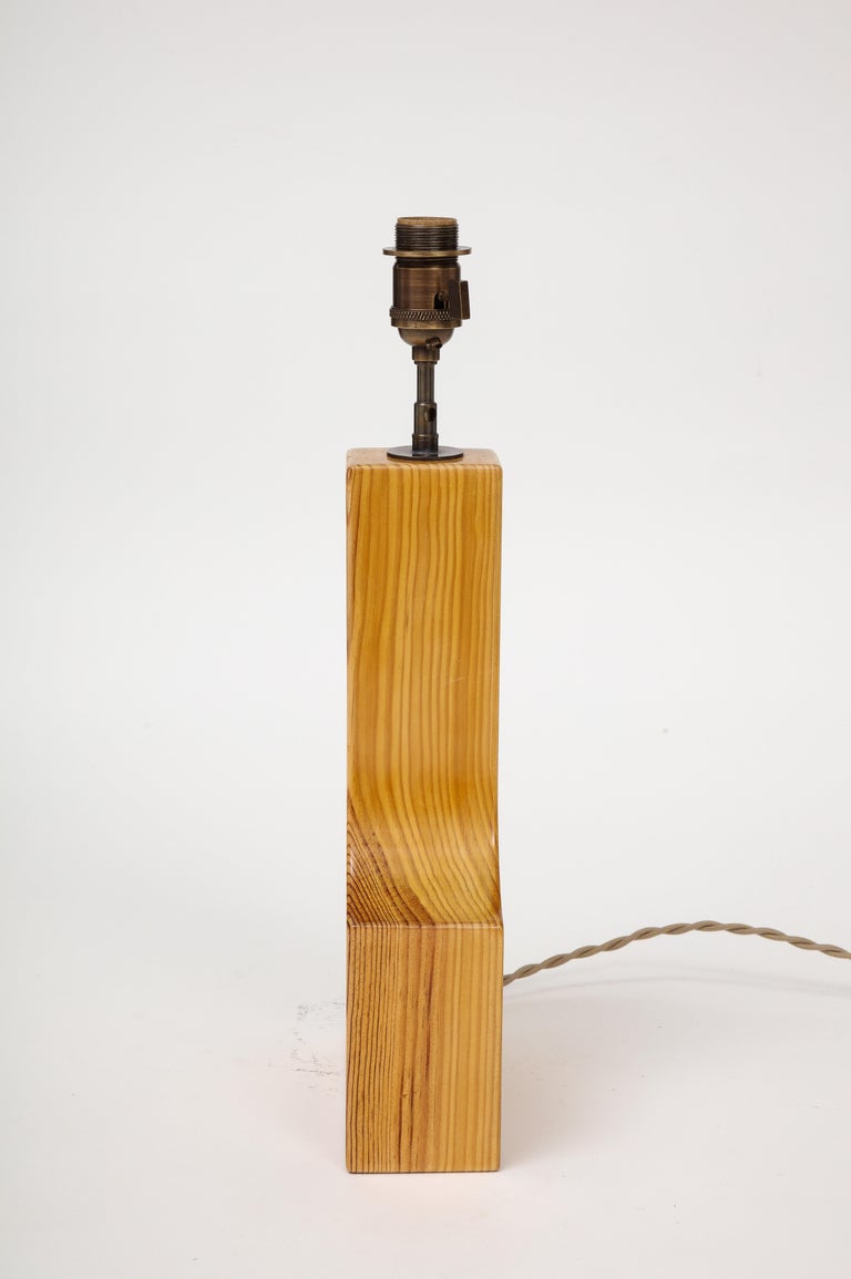 Gomariz Pinewood Table Lamp by Facto Atelier Paris For Sale at 1stDibs