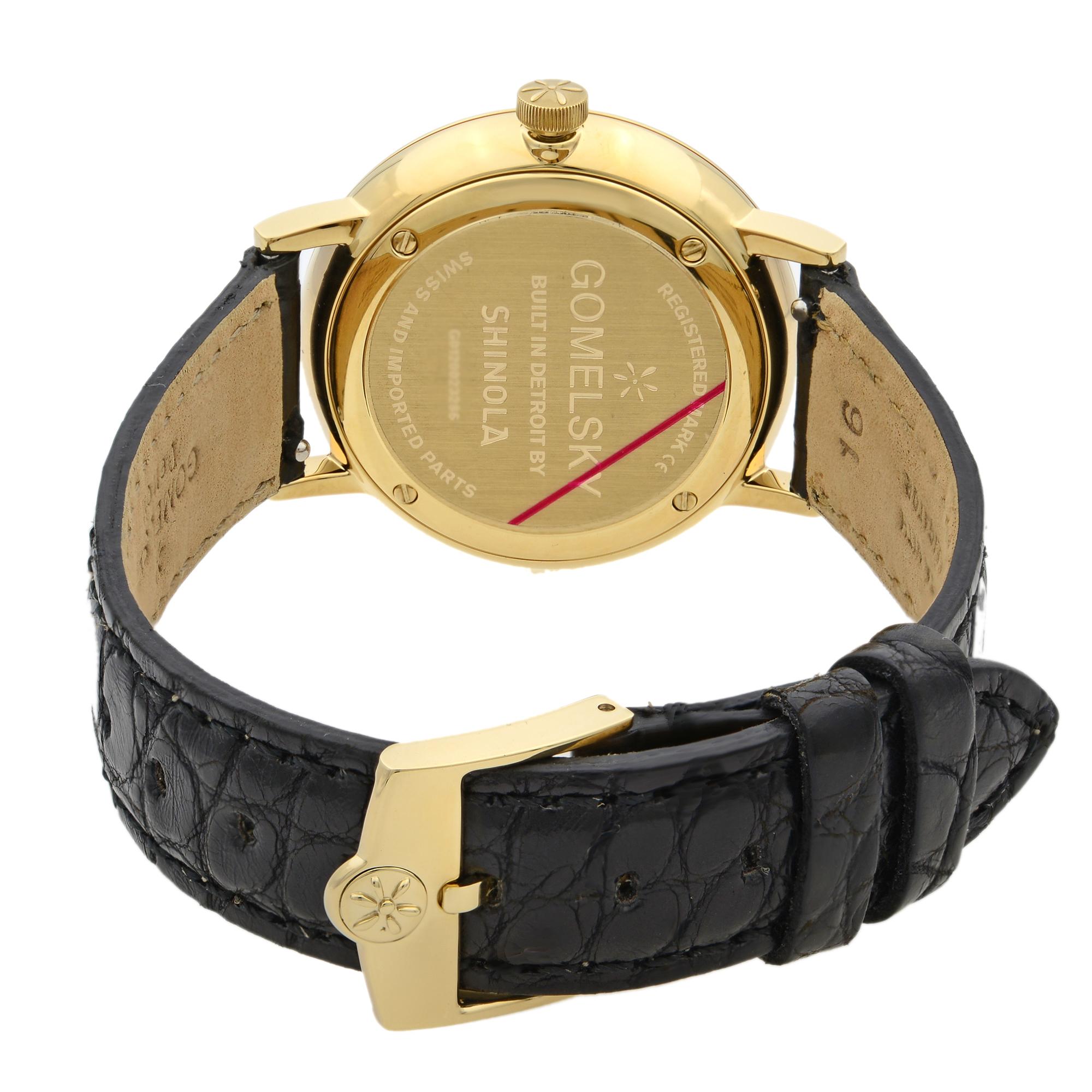 Gomelsky Agnes Varis Steel Gold Dial Quartz Ladies Watch G0120023286 at ...