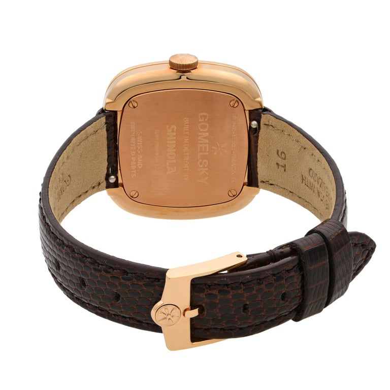 Gomelsky Eppie Sneed Rose Gold Steel White Dial Quartz Ladies Watch ...