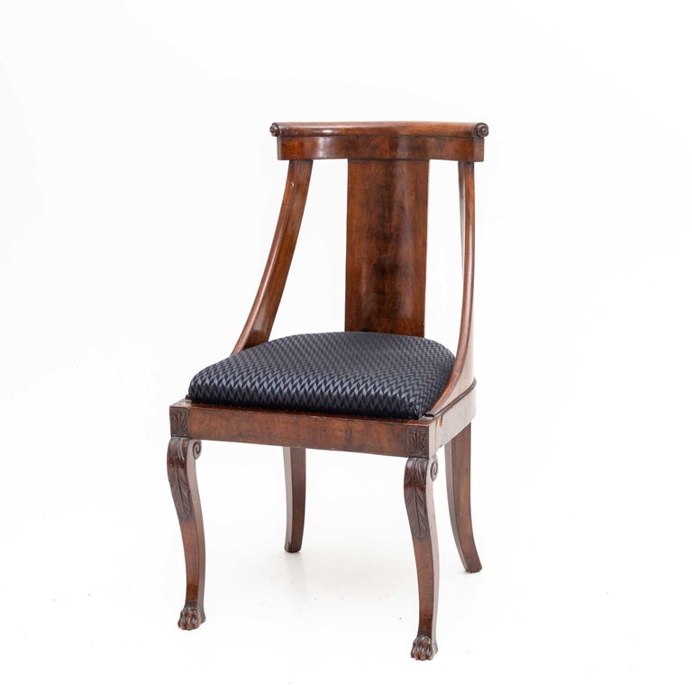 Gondola Chair, Restoration Period, Early 19th Century For Sale at 1stDibs