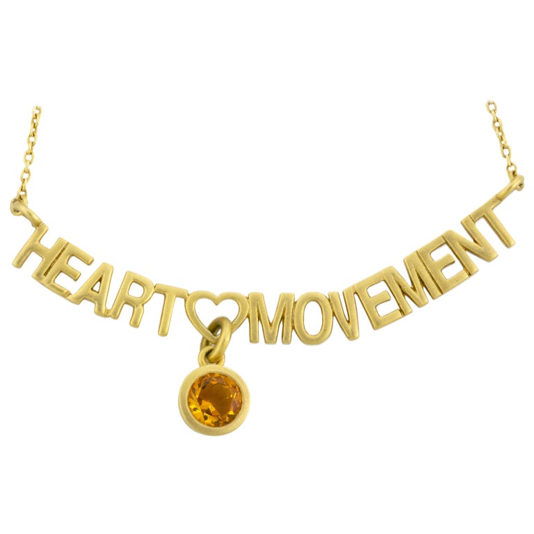 Good Fortune Self Care Kit with 1.50 Carat Citrine Matte Gold Necklace ...