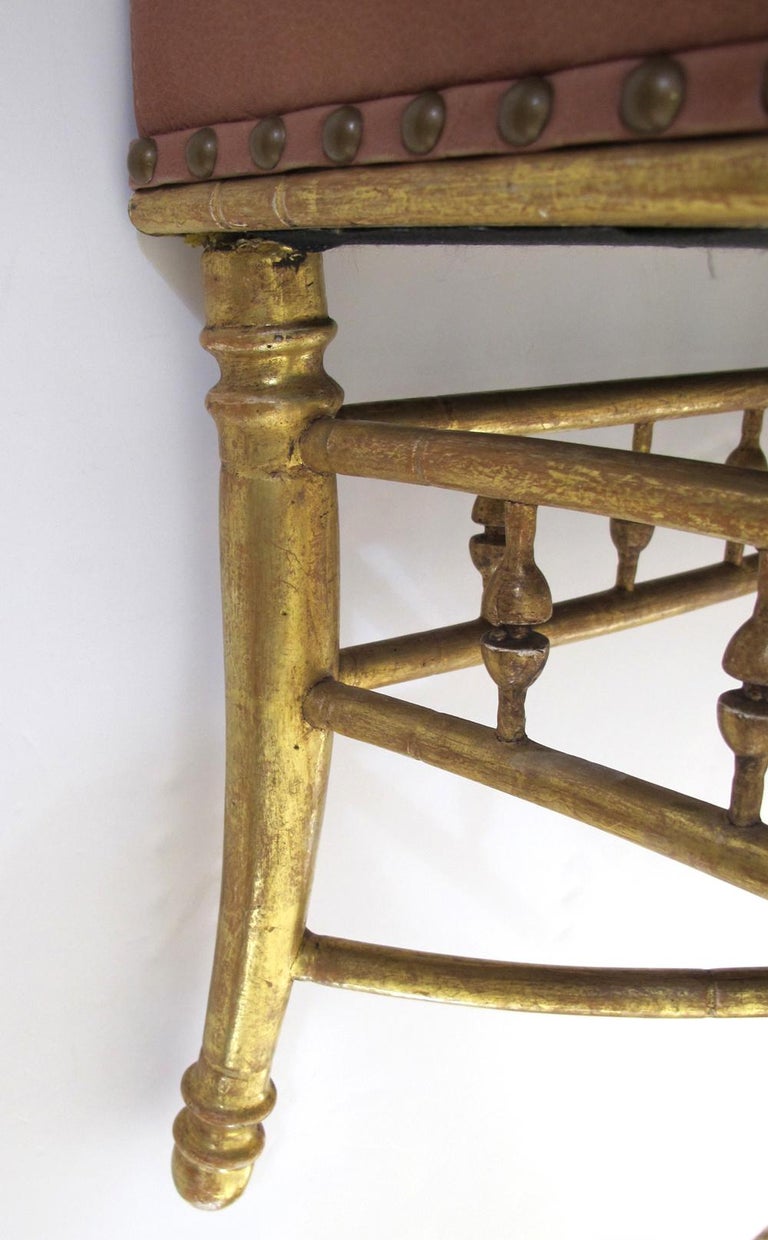 Good Quality Napoleon III Carved Giltwood Square-Form Stool For Sale at ...