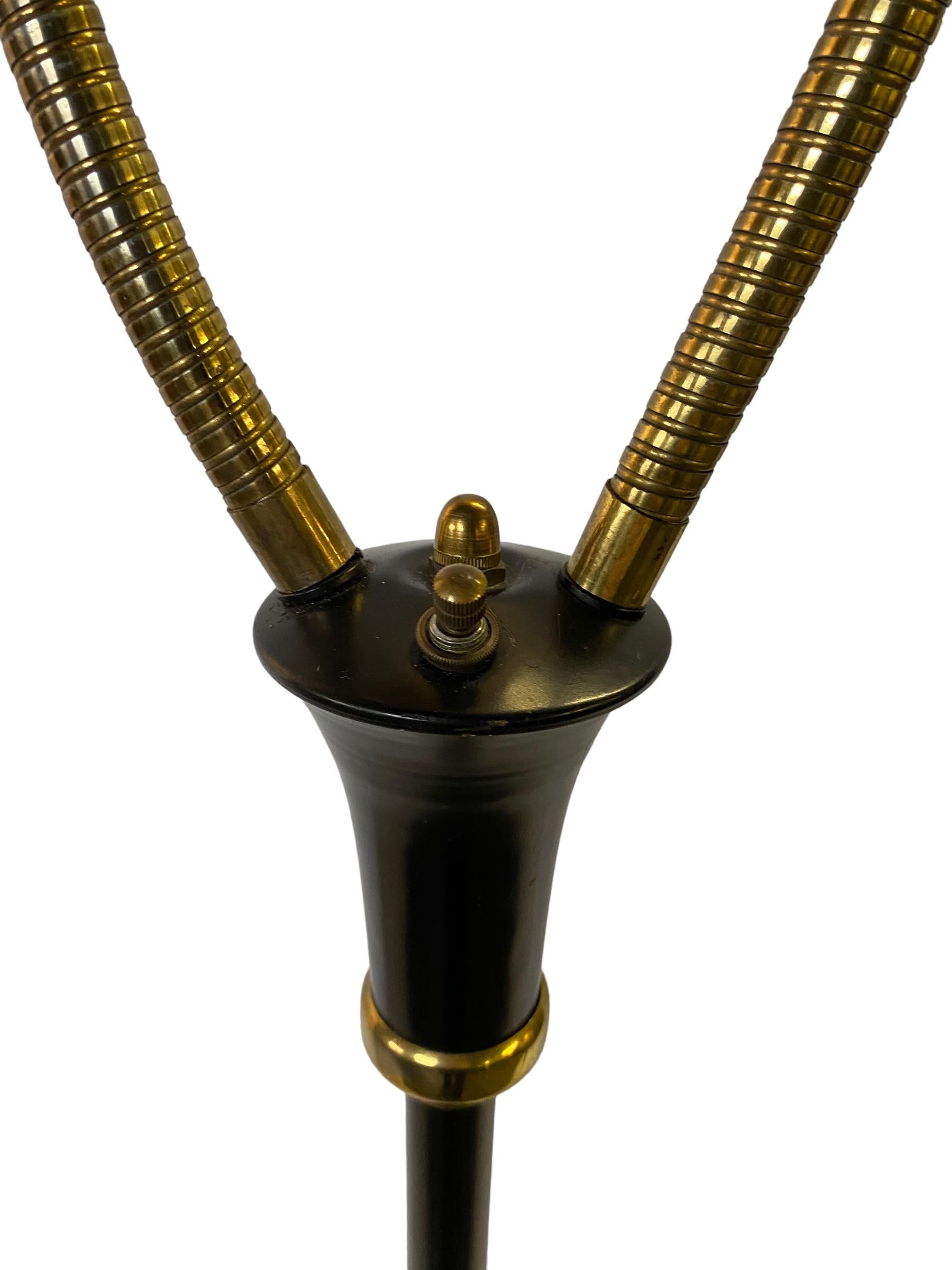 Gooseneck Floor Lamp Gerald Thurston For Sale at 1stDibs | double ...
