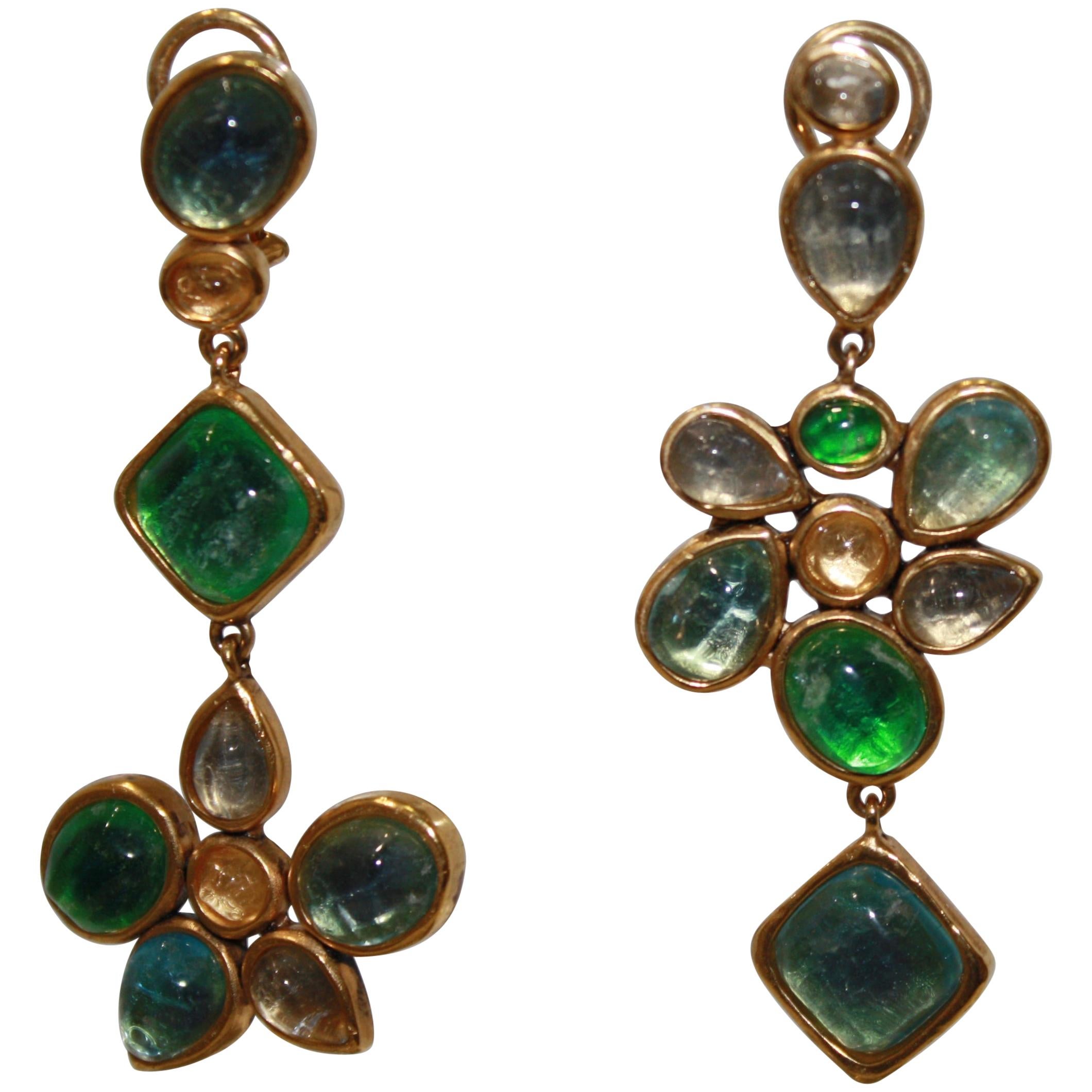 Goossens Paris Rock Crystal Brooch For Sale at 1stDibs