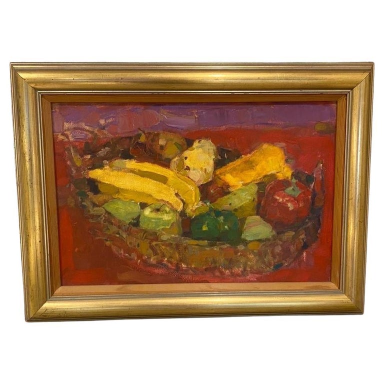 Gordon Bryce, R.S.A., R.S.W. Fruit and Red Peppers Oil on Canvas ...