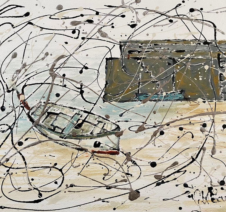 Gordon Couch - Cornish Harbour 1: Contemporary Abstract Seascape ...