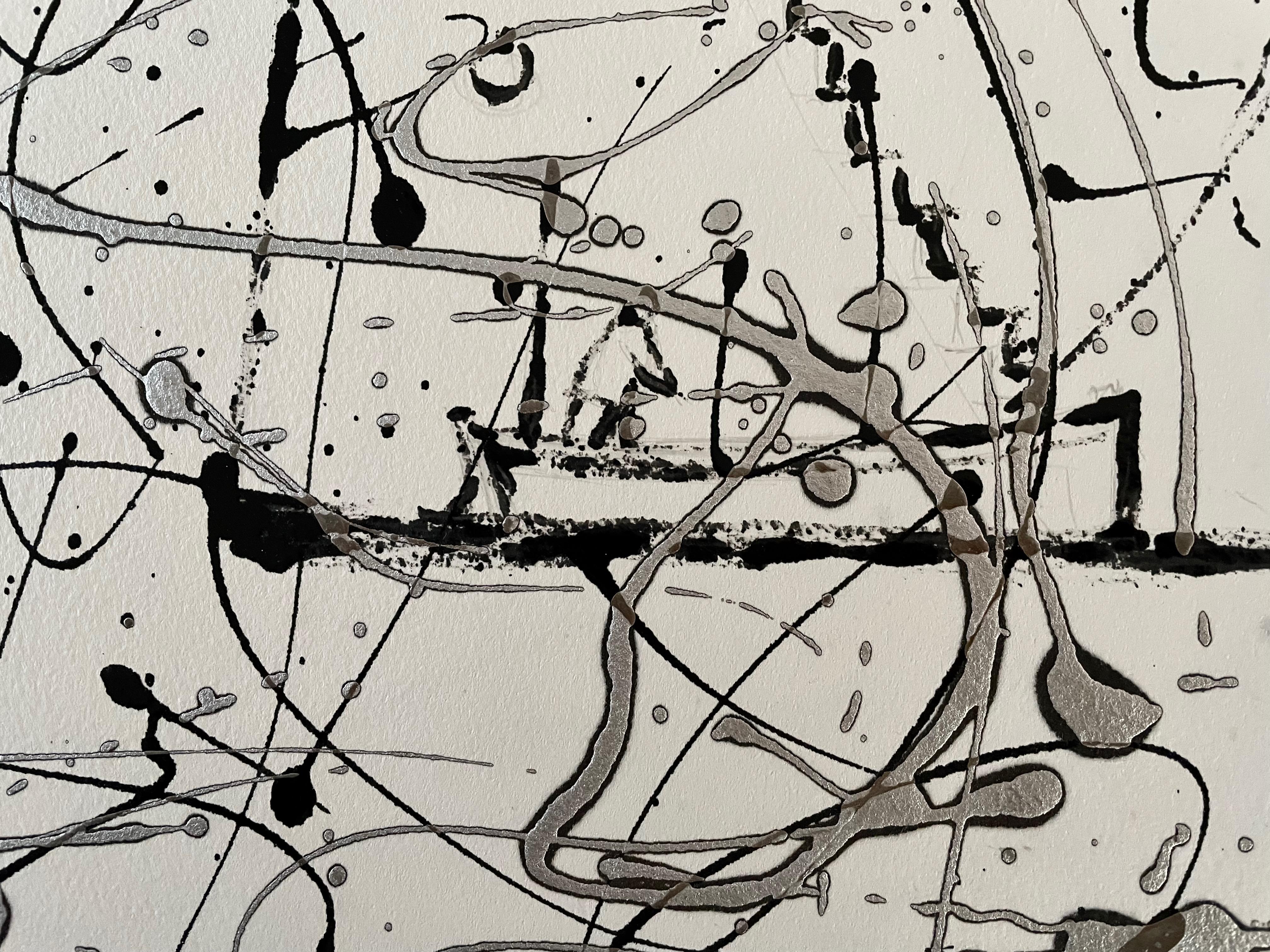 Gordon Couch - Cornish Harbour 2. Contemporary Splatter Painting For ...