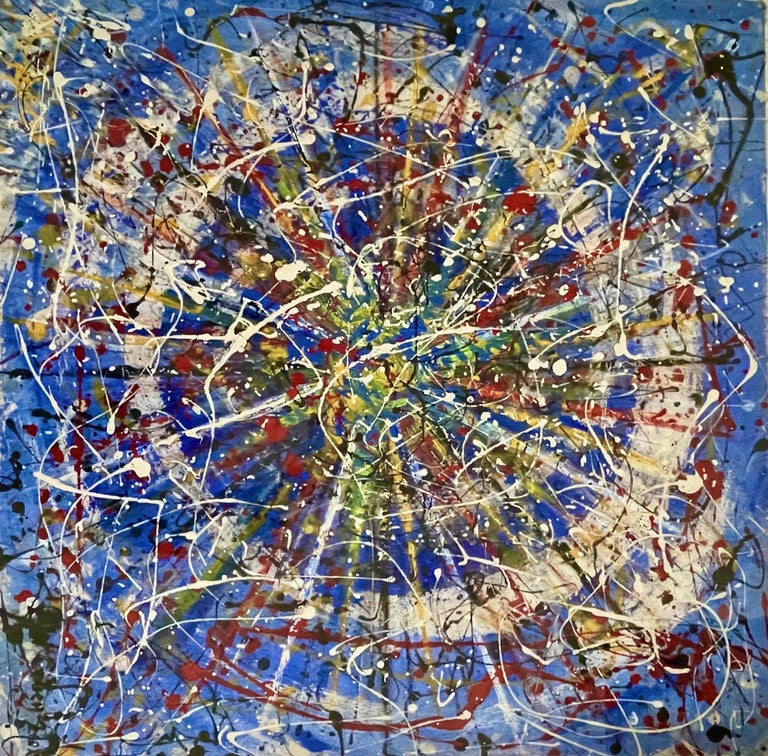 Gordon Couch - Highjack. Contemporary Splatter Painting For Sale at 1stDibs