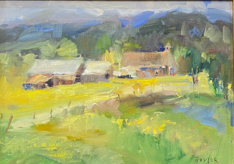 Gordon Fowler Oil on Masonite “Mountain Meadow “ Mora New Mexican For ...
