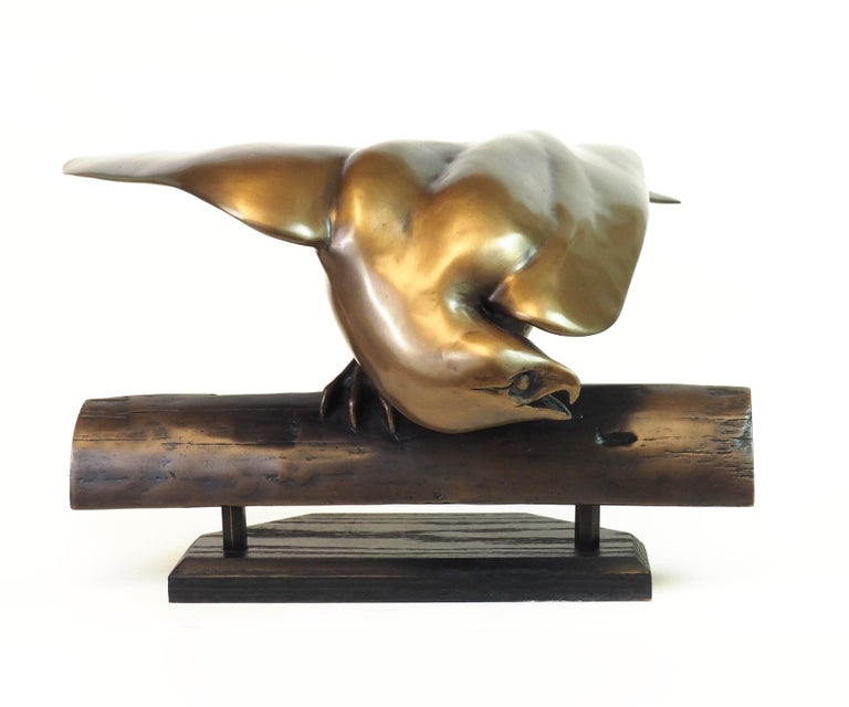 Gordon Gund - Food or Foe 4/8 (Bronze, bird of prey, red-tailed hawk ...