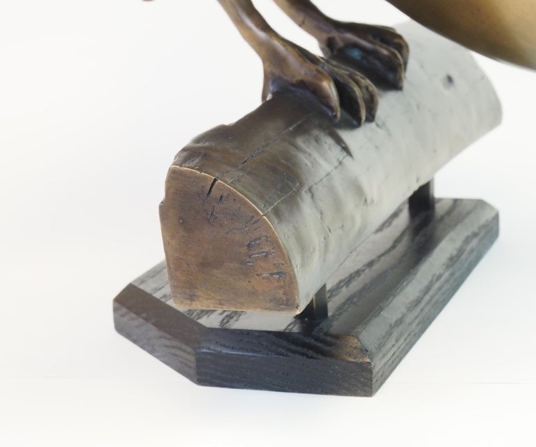 Gordon Gund - Food or Foe 4/8 (Bronze, bird of prey, red-tailed hawk ...