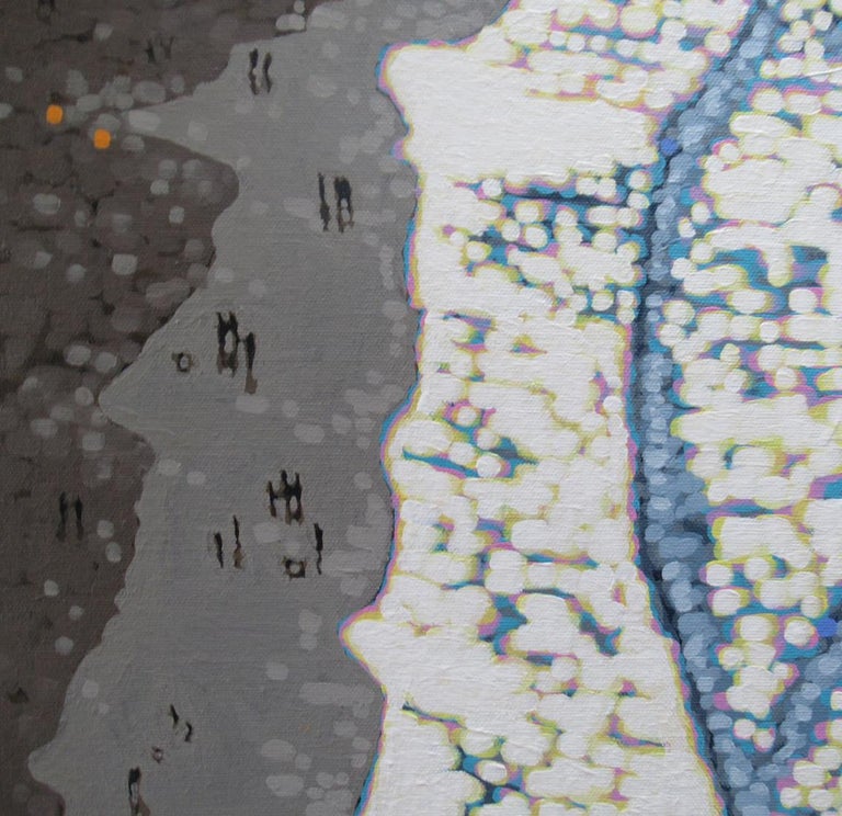 Gordon Hunt - Winter Beach Walk - Holywell Bay, Contemporary Seascape ...