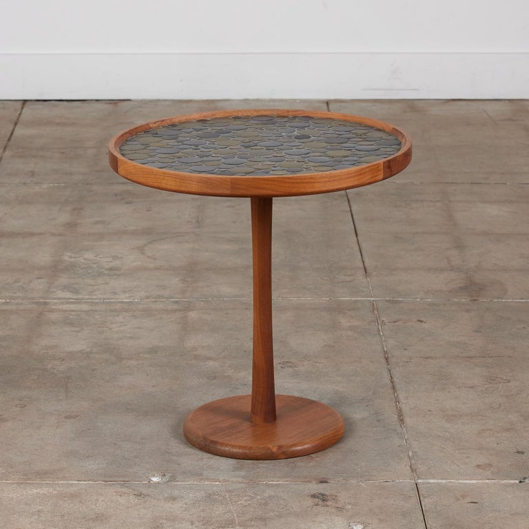 Gordon and Jane Martz Coin Tile Mosaic Side Table For Sale at 1stDibs