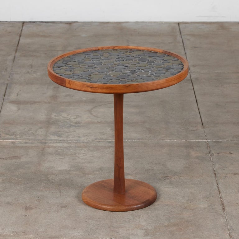 Gordon and Jane Martz Coin Tile Mosaic Side Table For Sale at 1stDibs