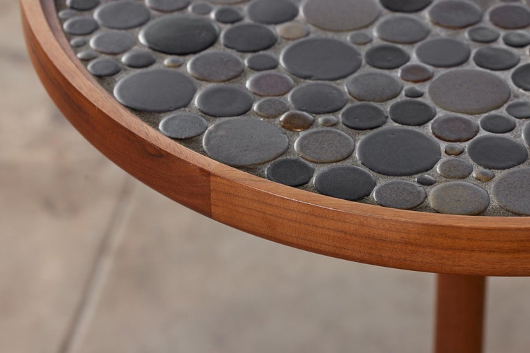 Gordon and Jane Martz Coin Tile Mosaic Side Table For Sale at 1stDibs