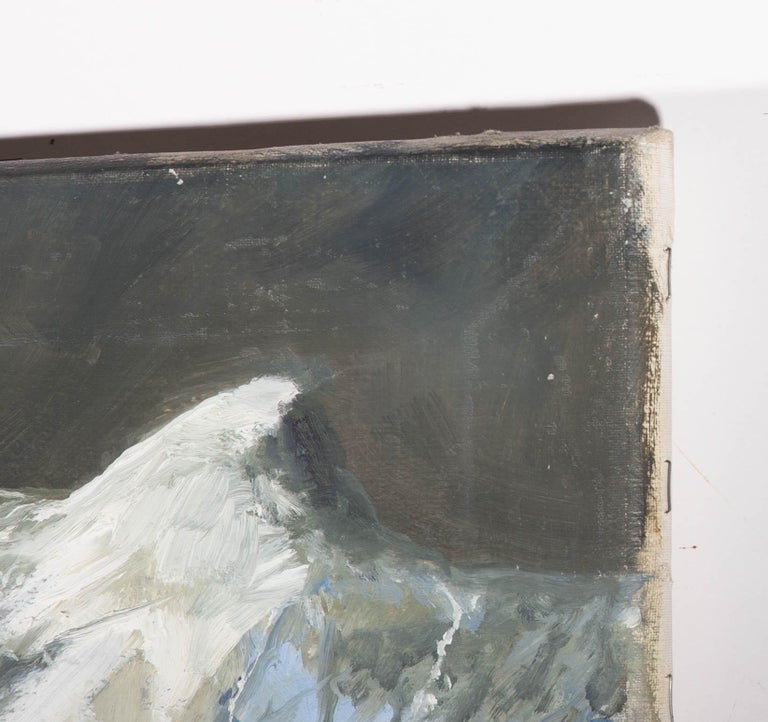 Gordon Metcalfe - Gordon Metcalfe (b.1935) - 1983 Oil, Seagulls at Sea ...