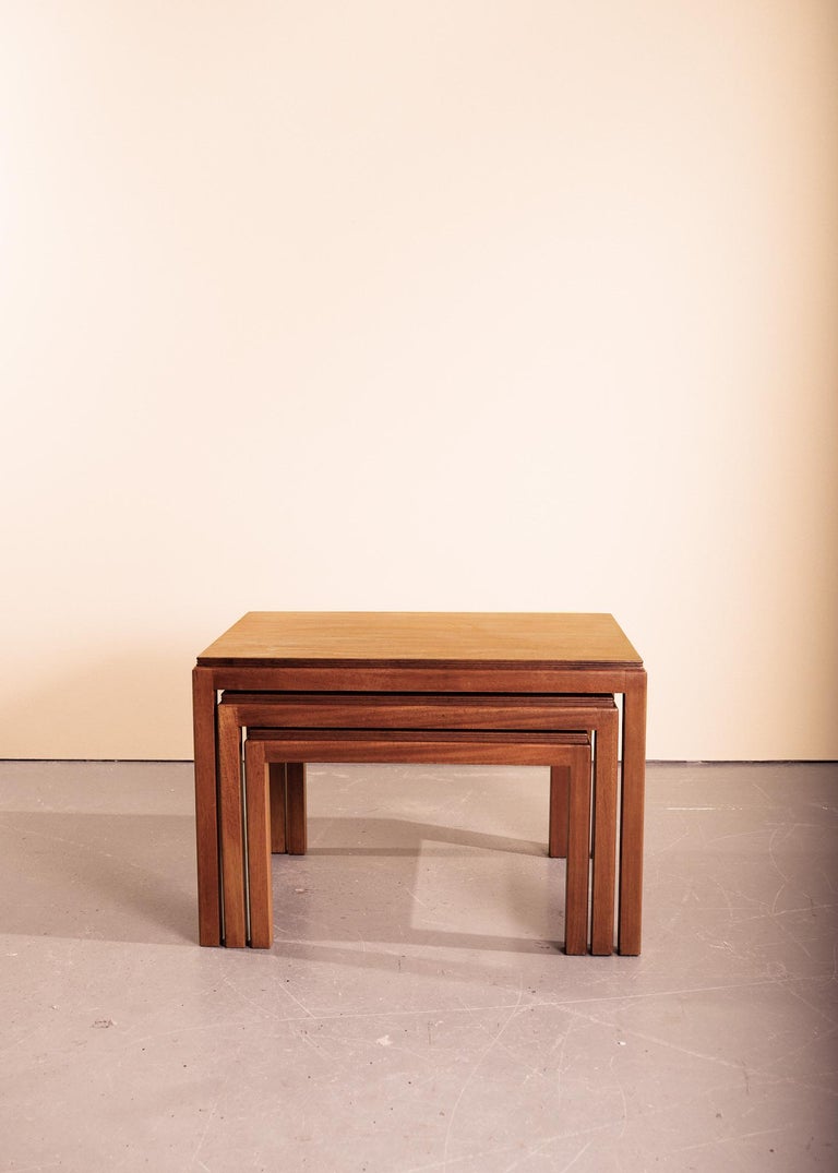 Gordon Russell Nest of Three Tables, British Midcentury, Walnut For ...
