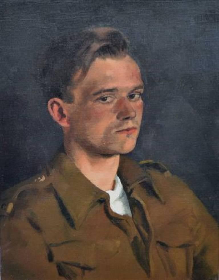 Gordon Scott - Portrait of an NCC, 20th Century Oil For Sale at 1stDibs