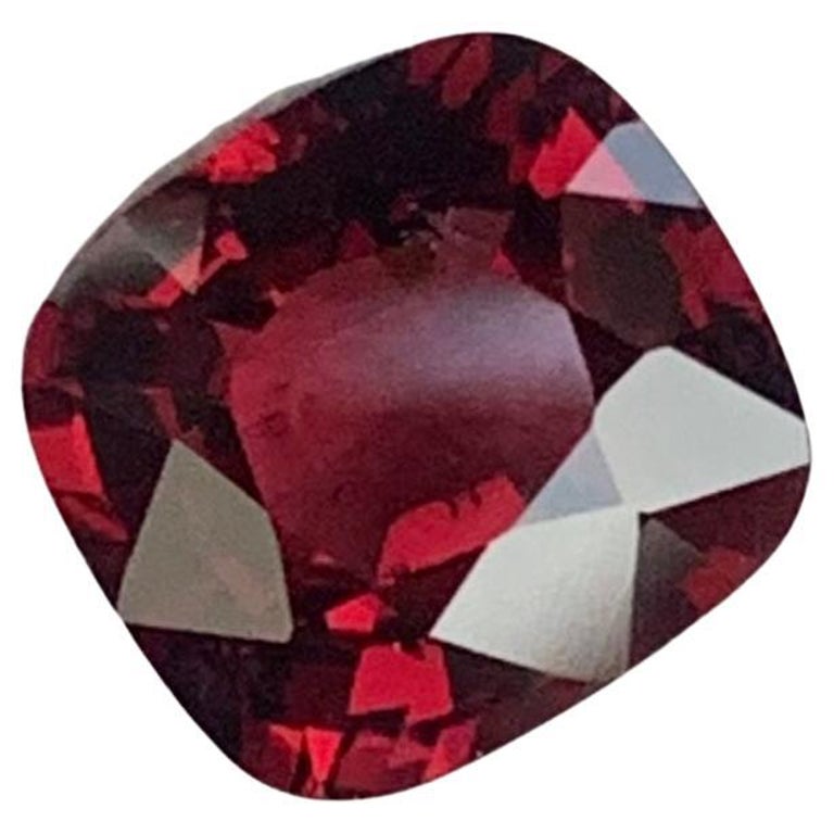 Gorgeous 1.40 Carat Cushion Shape Natural Loose Red Burmese Spinel ...