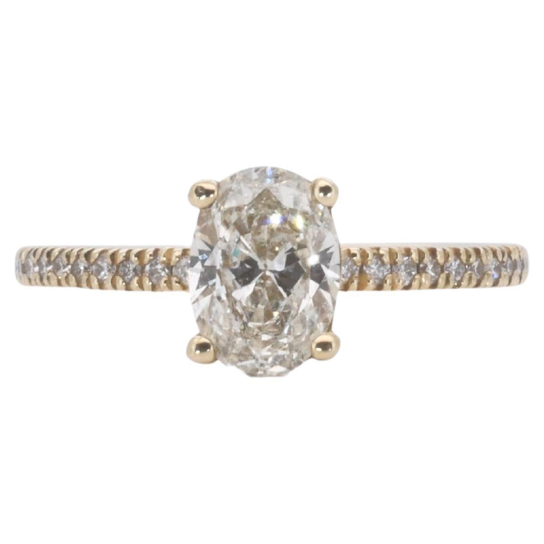 Stunning 20k Yellow Gold 5 Stone Ring with 0.16 ct Natural Diamonds For ...